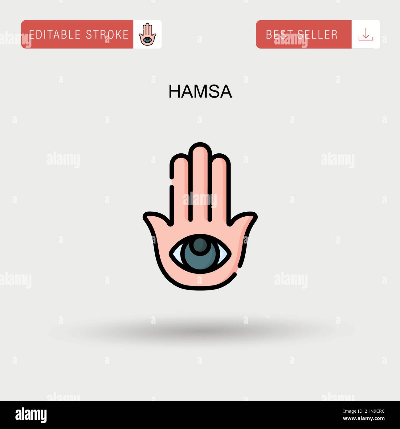 Hamsa hand illustration hi-res stock photography and images - Alamy