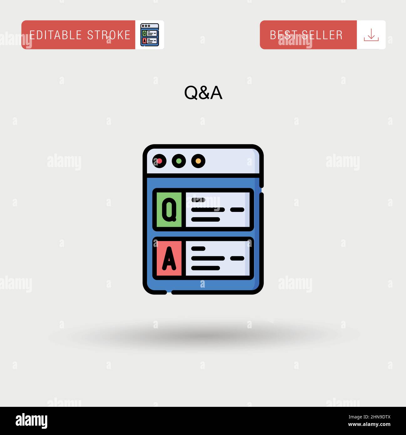 Q&a Simple vector icon Stock Vector Image & Art - Alamy