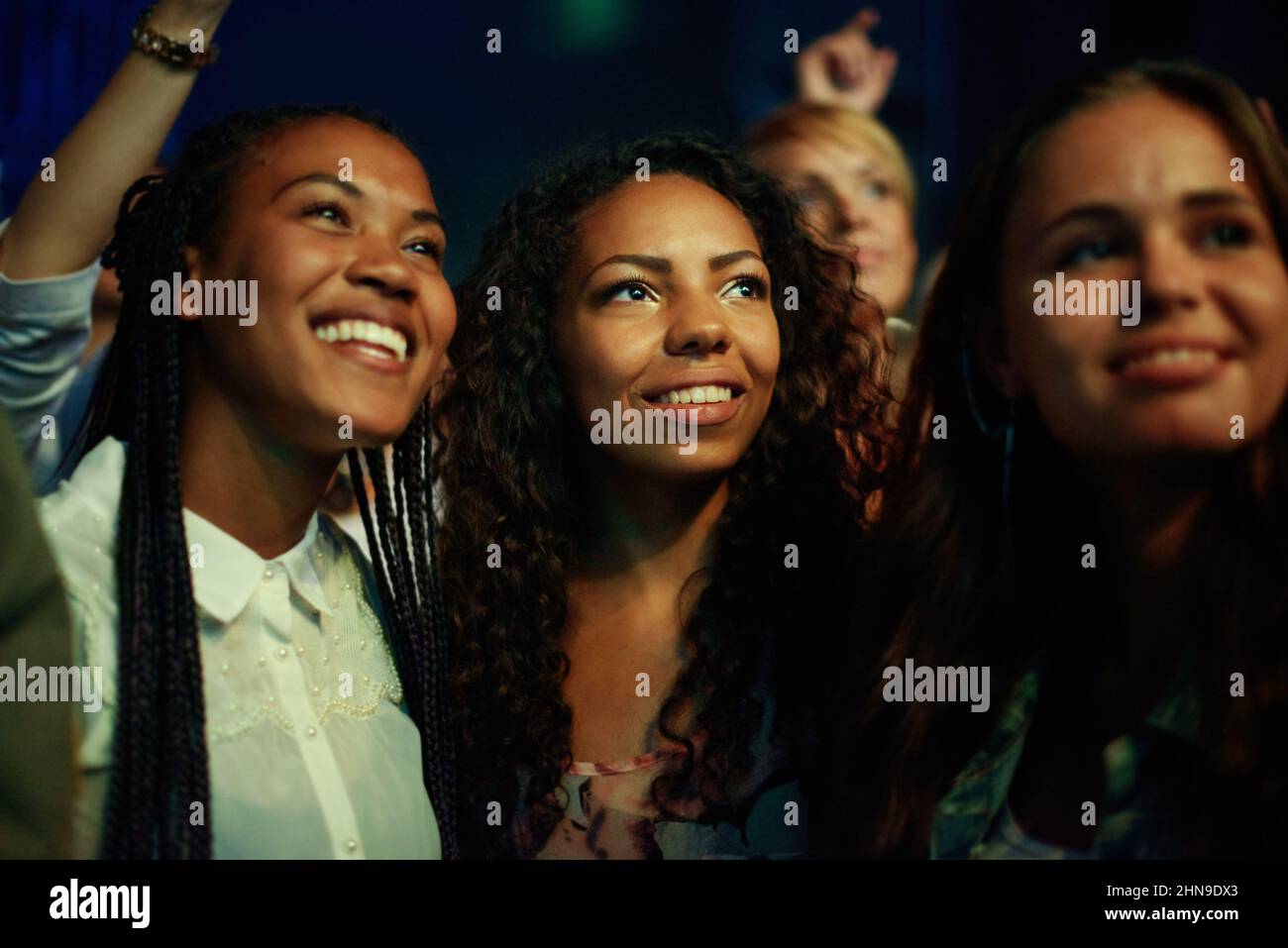 Audience excited concert hi-res stock photography and images - Alamy