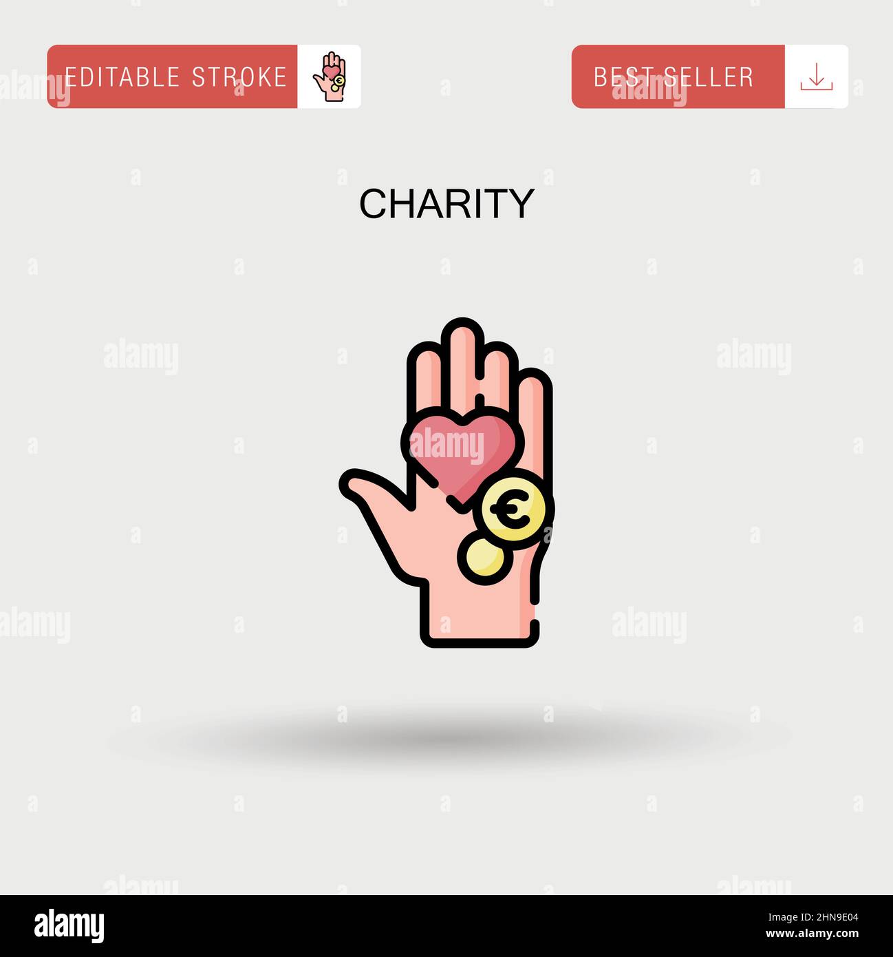 Give to charity woman Stock Vector Images - Alamy