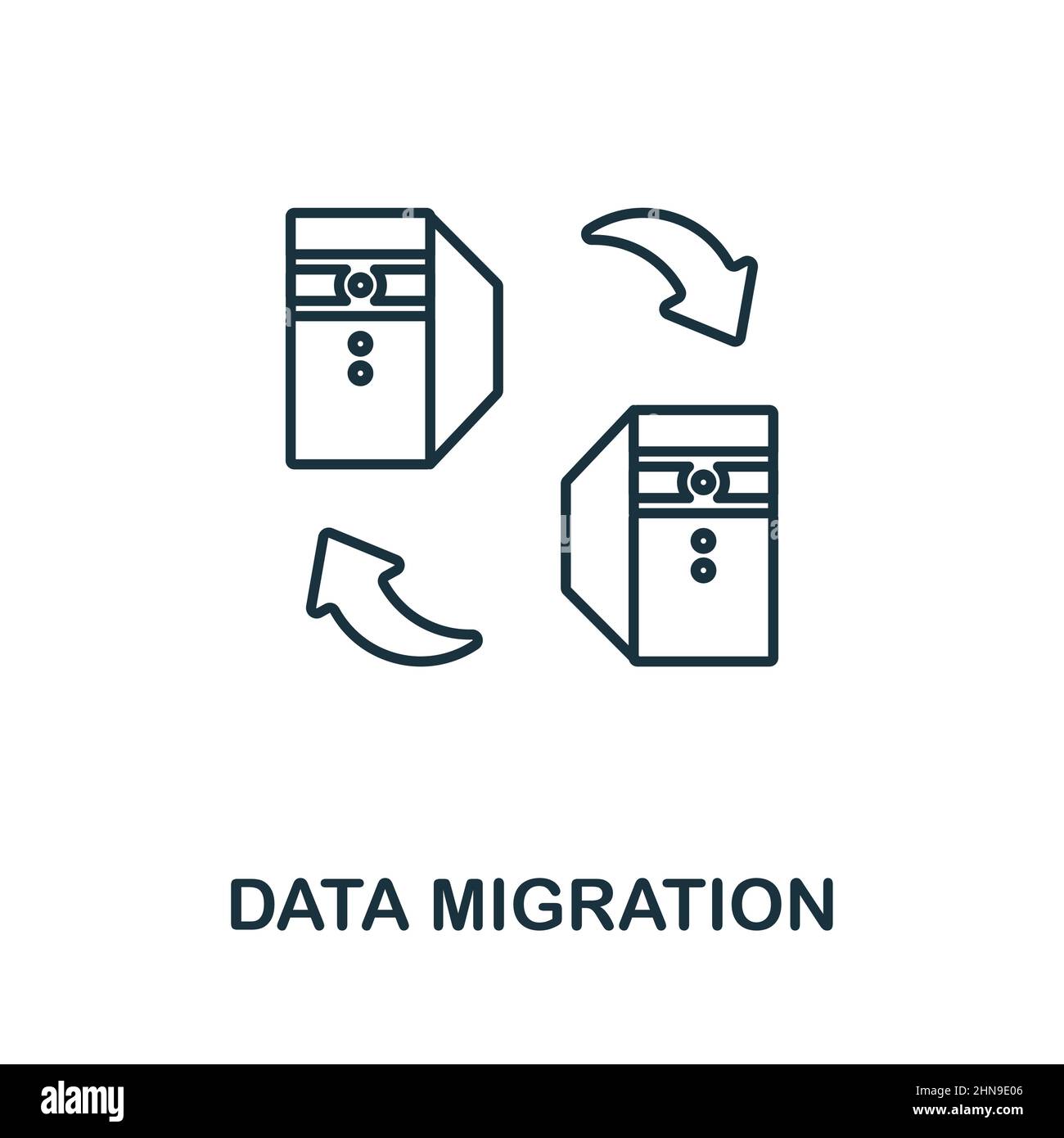Data Migration Icon Line Element From Technology Collection Linear
