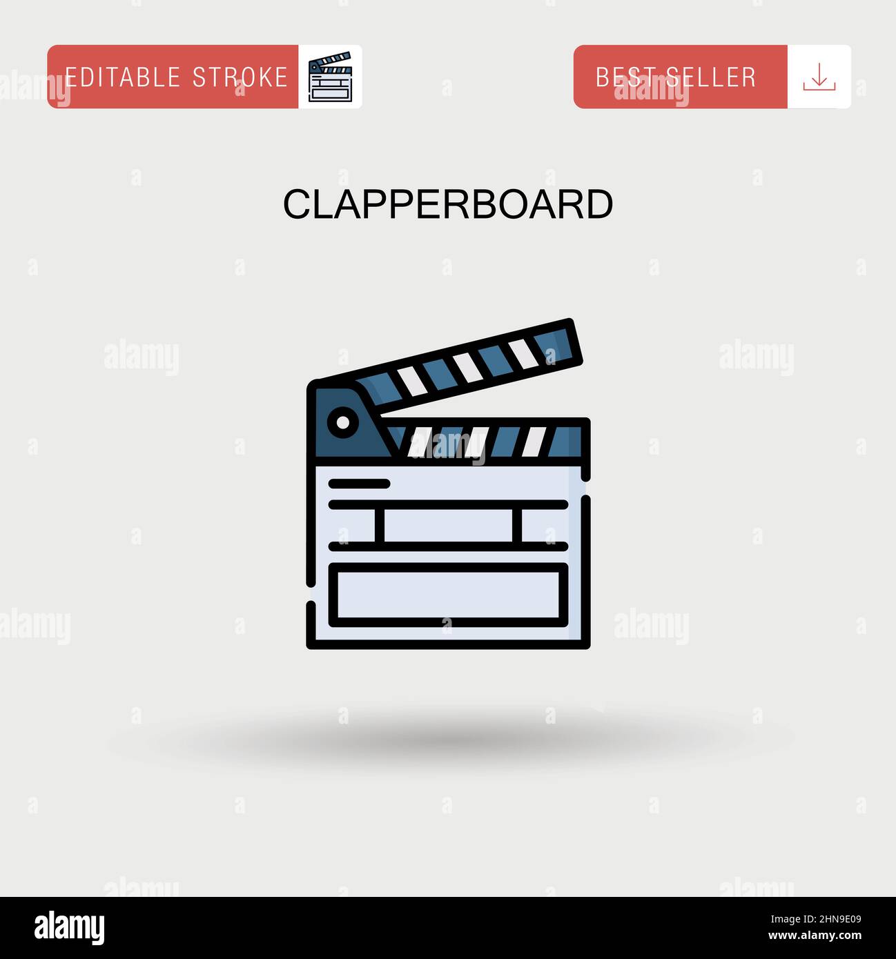 Clapperboard Simple vector icon Stock Vector Image & Art - Alamy