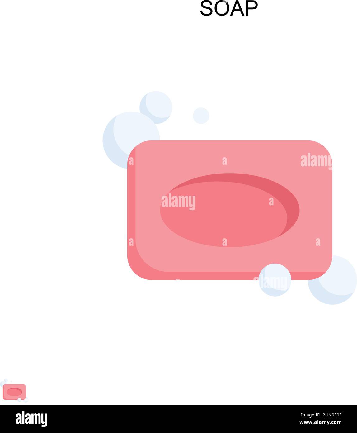 Soap Simple vector icon. Illustration symbol design template for web ...
