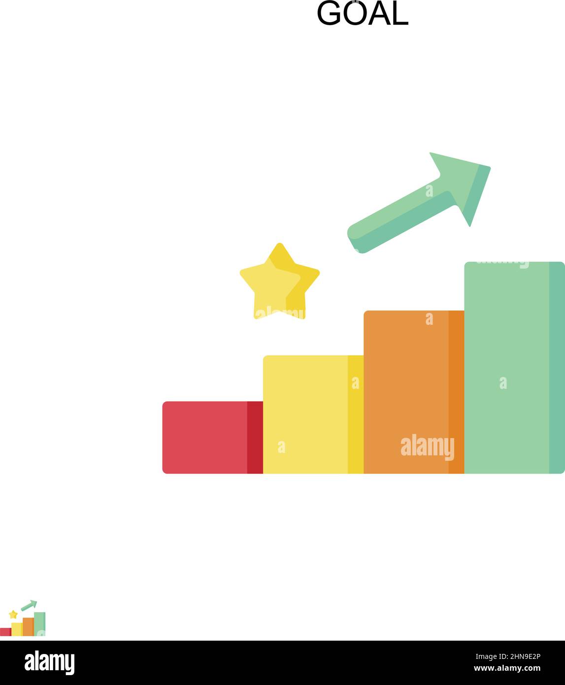 Goal Simple vector icon. Illustration symbol design template for web ...