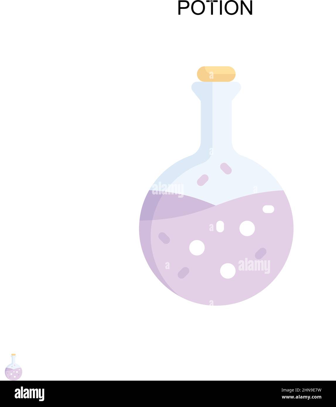 Potion Simple vector icon. Illustration symbol design template for web ...