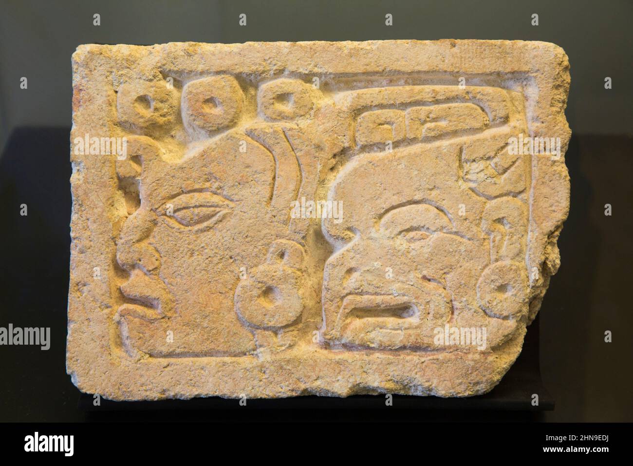 A Stone Panel of Reliefs and Inscriptions, 600-800 AD, Museum, Fort San ...