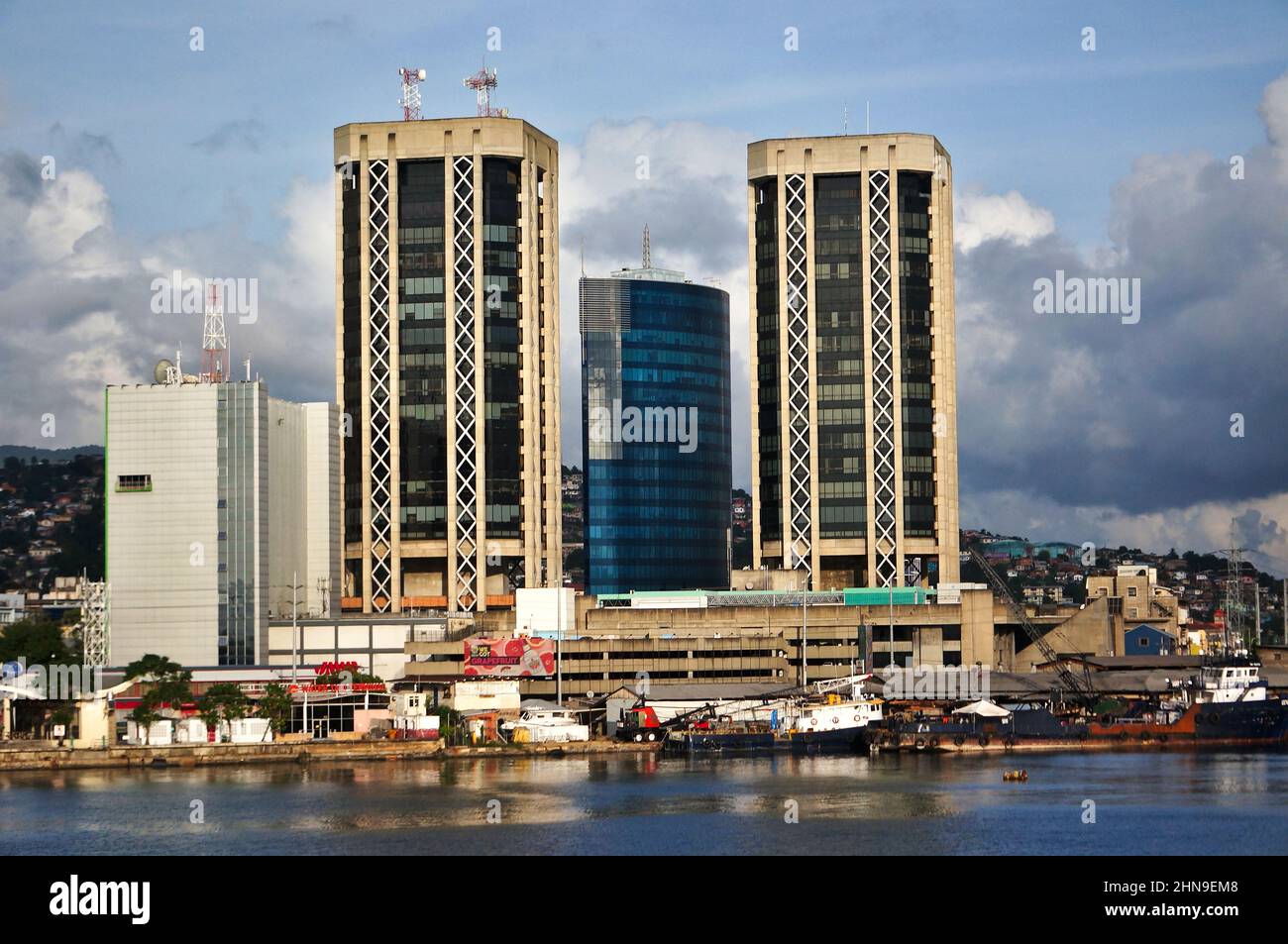 Buildings In Port of Spain Stock Photo - Alamy