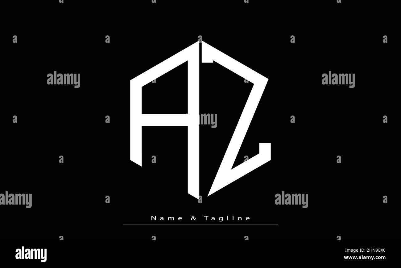 Az initials Black and White Stock Photos & Images - Alamy