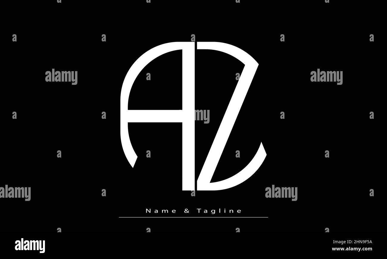 Alphabet letters Initials Monogram logo AZ, ZA Stock Vector Image & Art ...