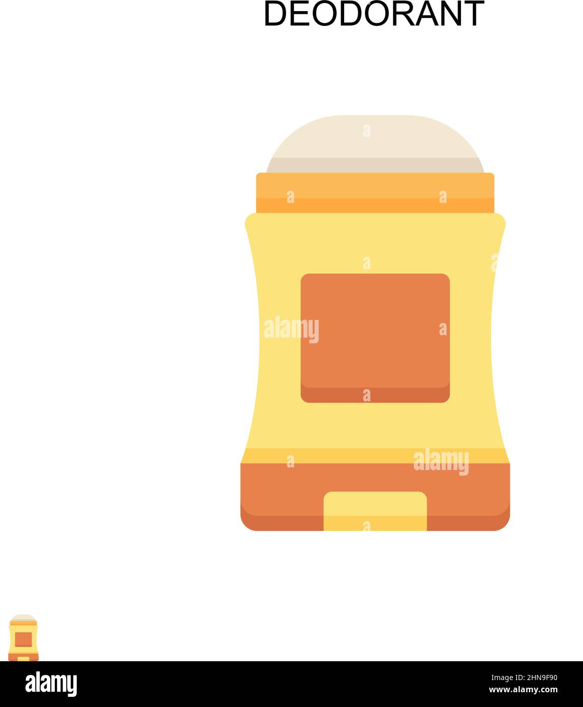 Deodorant Simple vector icon. Illustration symbol design template for ...