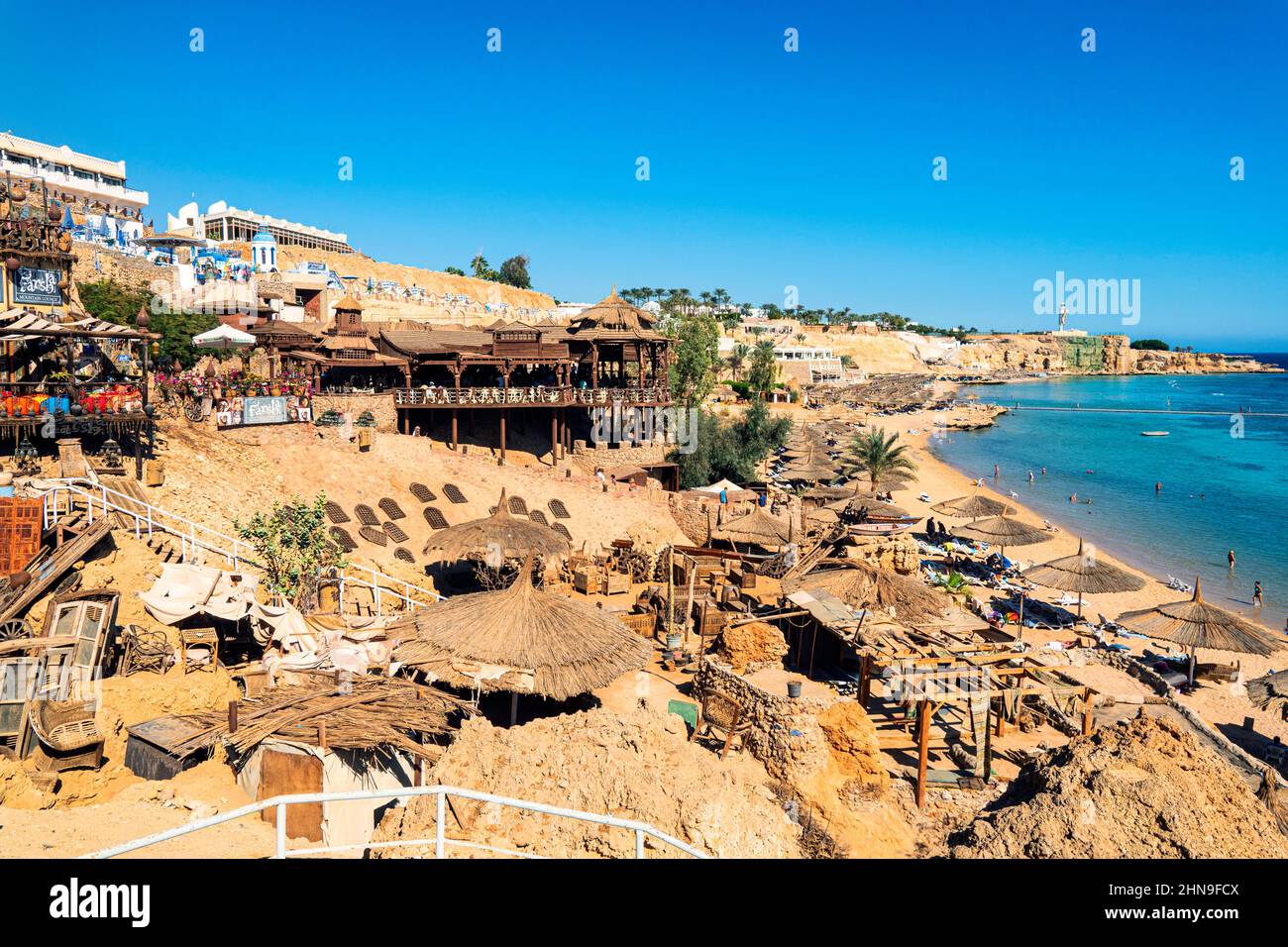 October 19, 2021. Sharm El Sheikh: Beautiful top view of popular Farsha ...