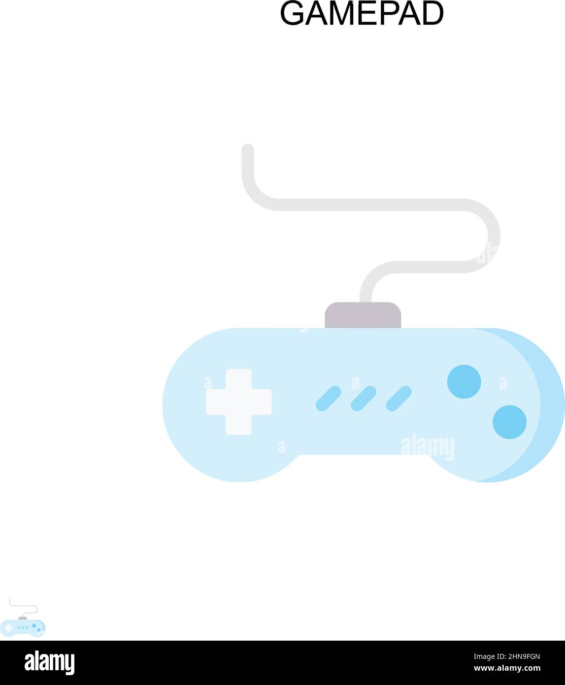 Gamepad Simple vector icon. Illustration symbol design template for web ...