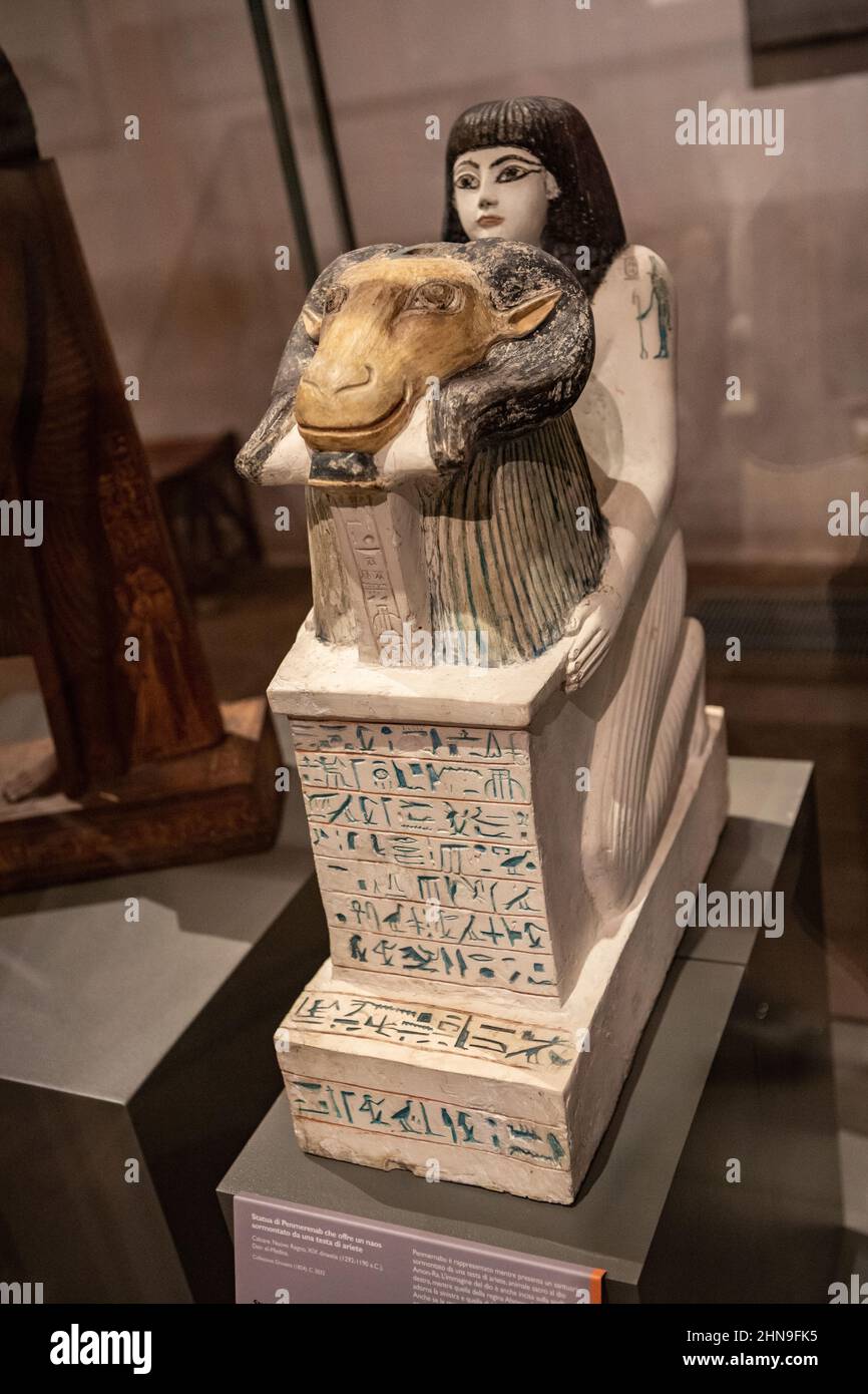 Turin Italy. The Museo Egizio (Italian for Egyptian Museum) is an ...