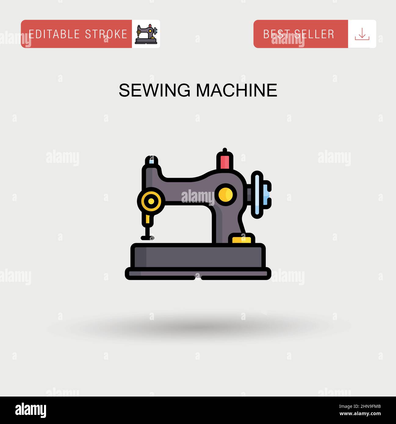 Sewing machine icon hi-res stock photography and images - Alamy
