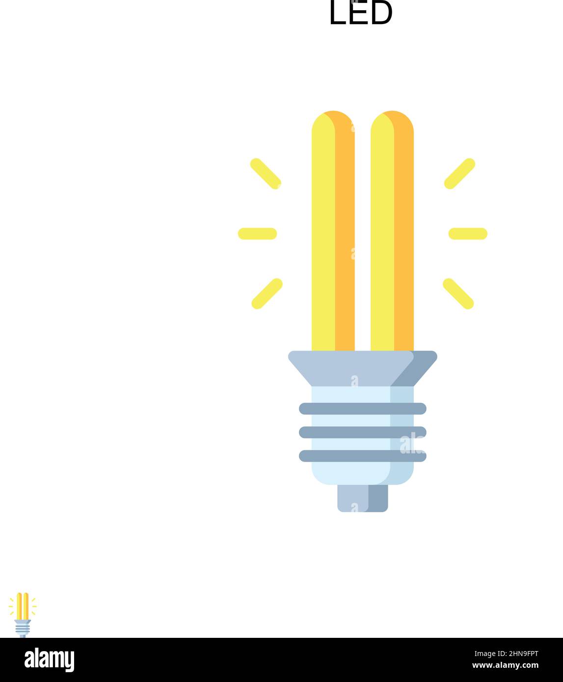 Led Simple vector icon. Illustration symbol design template for web ...