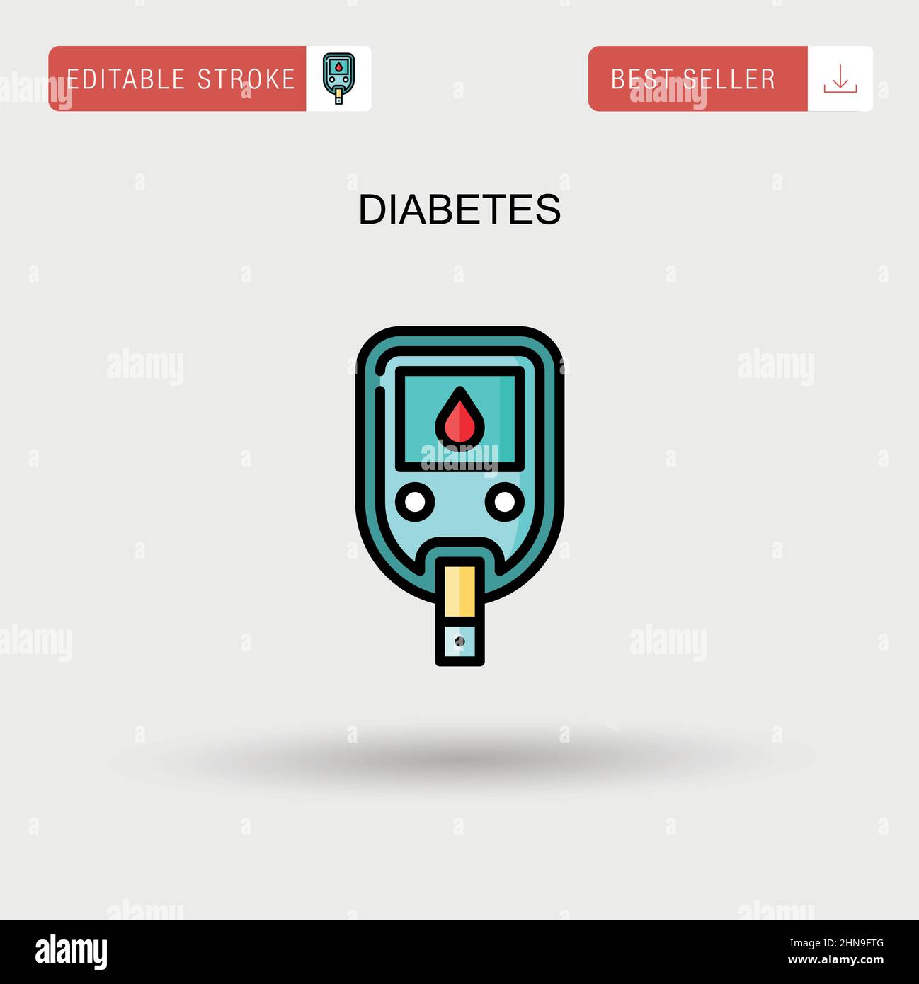 Diabetes high sugar level Stock Vector Images - Alamy