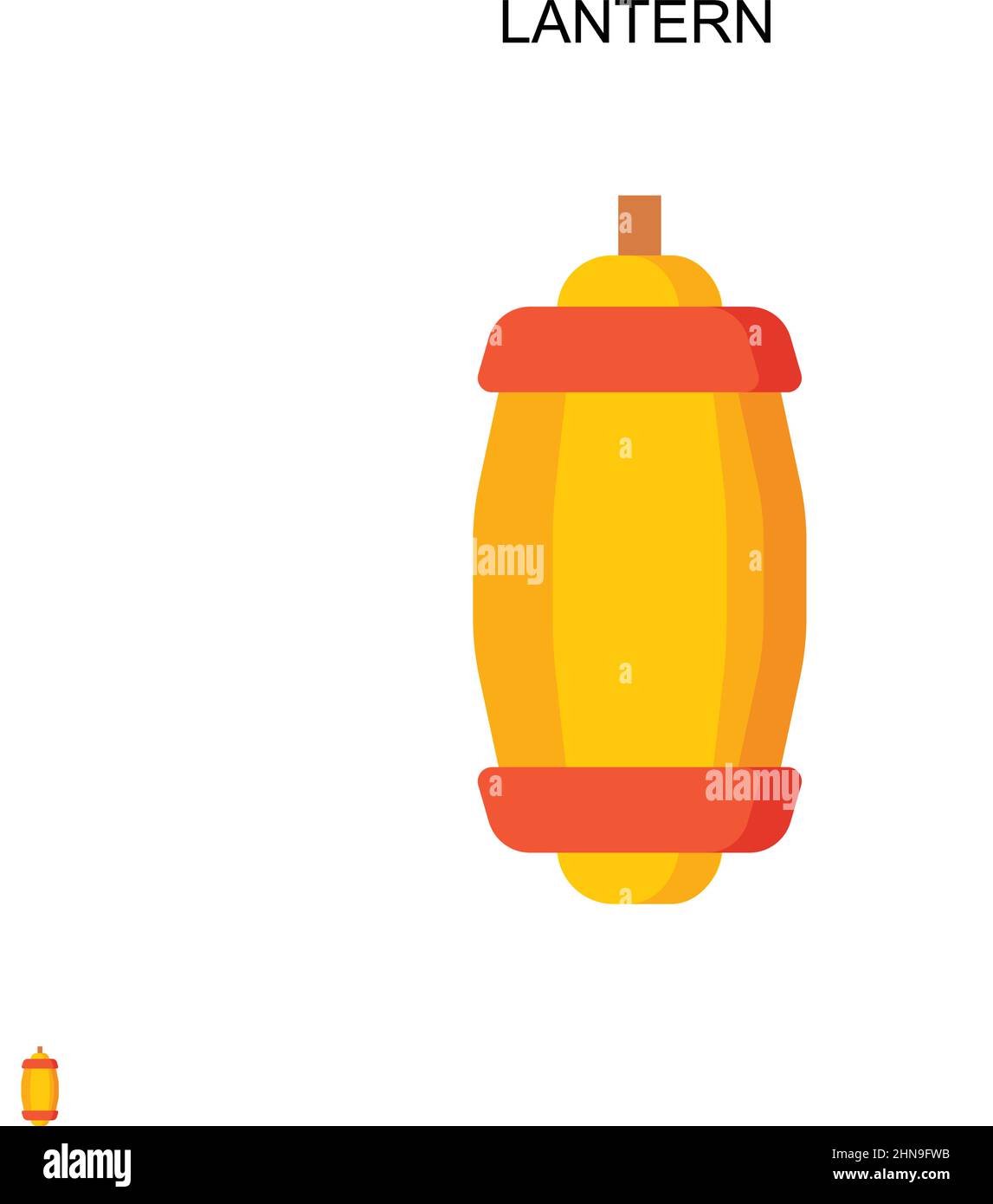 Lantern Simple vector icon. Illustration symbol design template for web ...