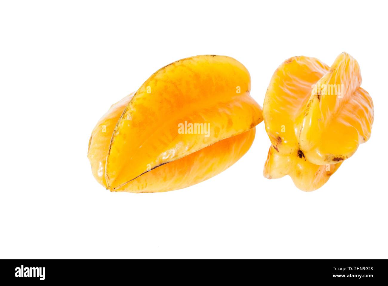 Averrhoa Carambolo - Star Fruit Or Carambola; Photo On White Background ...