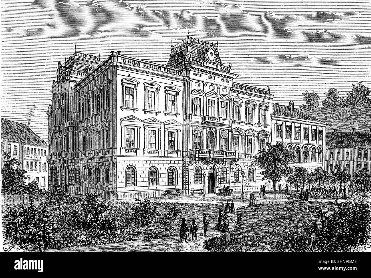 Das Kaiserbad in Teplittz, Tschechien, Bad Teplitz - Lázne Teplice, im ...