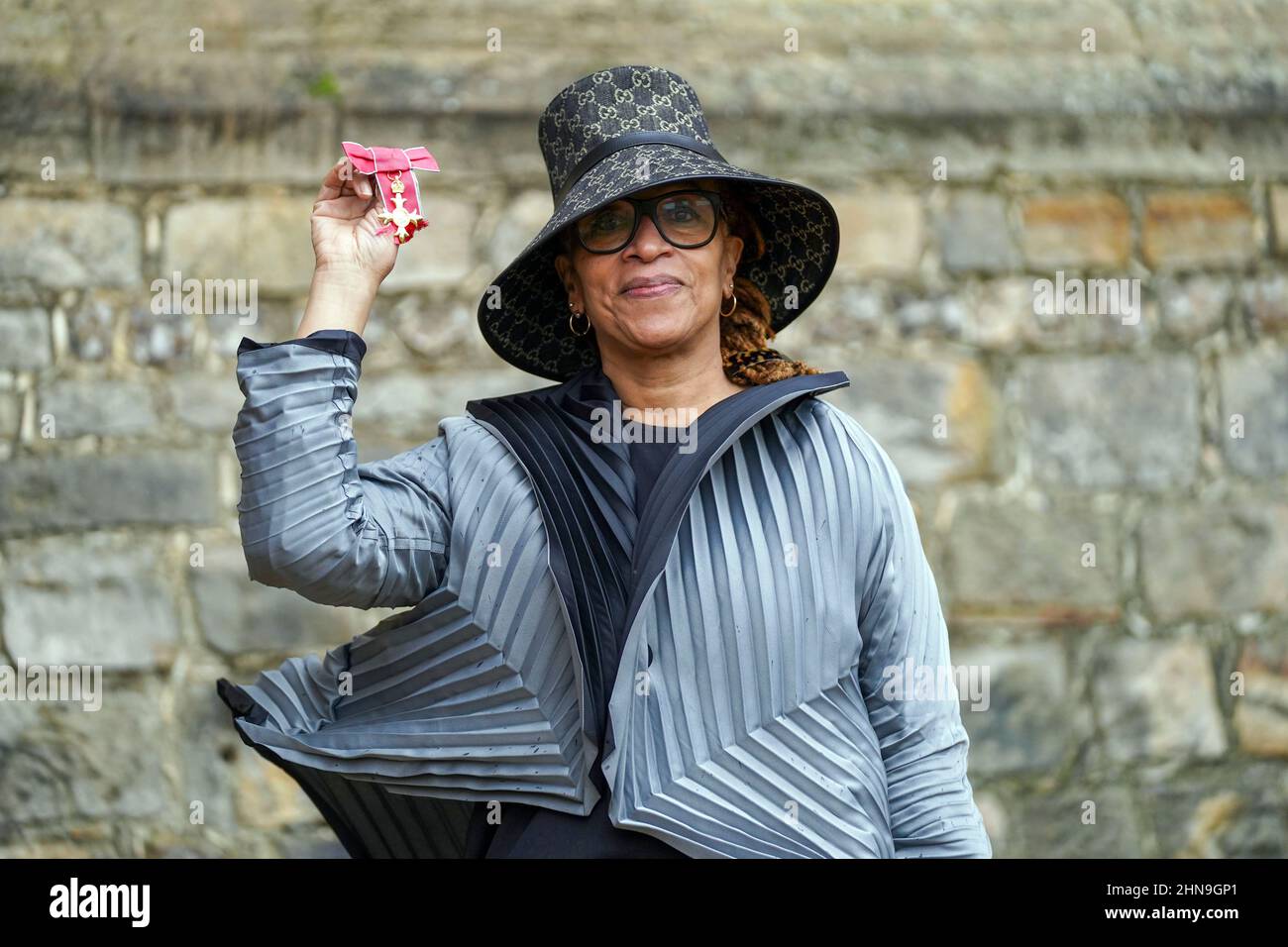 Sculptor Veronica Ryan from Stevenage with her OBE (Officer of the ...