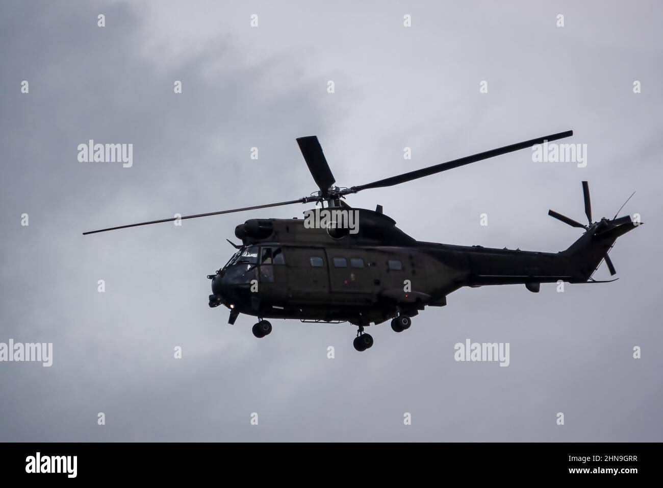 Puma helicopter landscape hi-res stock photography and images - Alamy