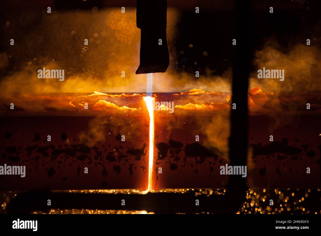 Manufacturing of mild steel square bar with continuous casting machine ...