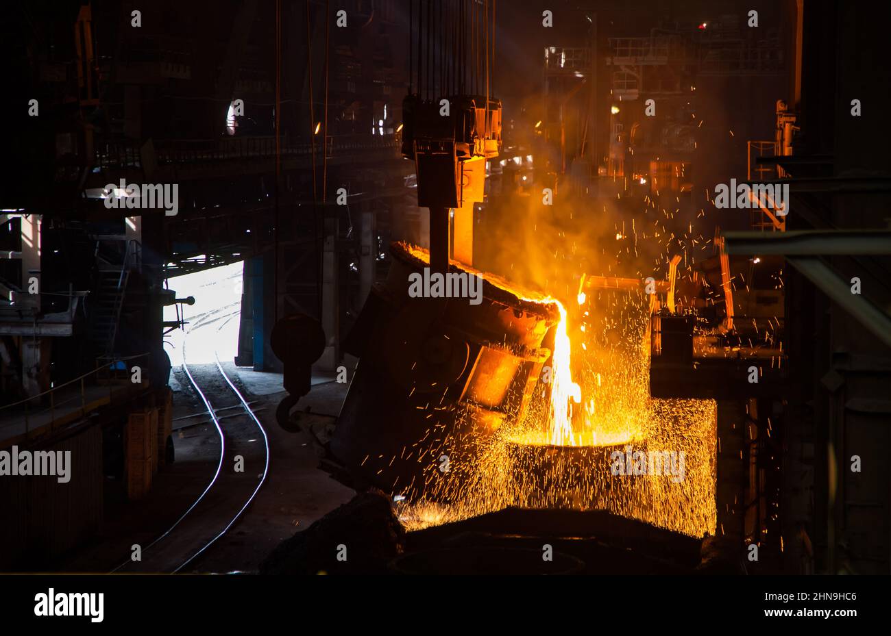 Ladle metallurgy furnace furnace hi-res stock photography and images ...