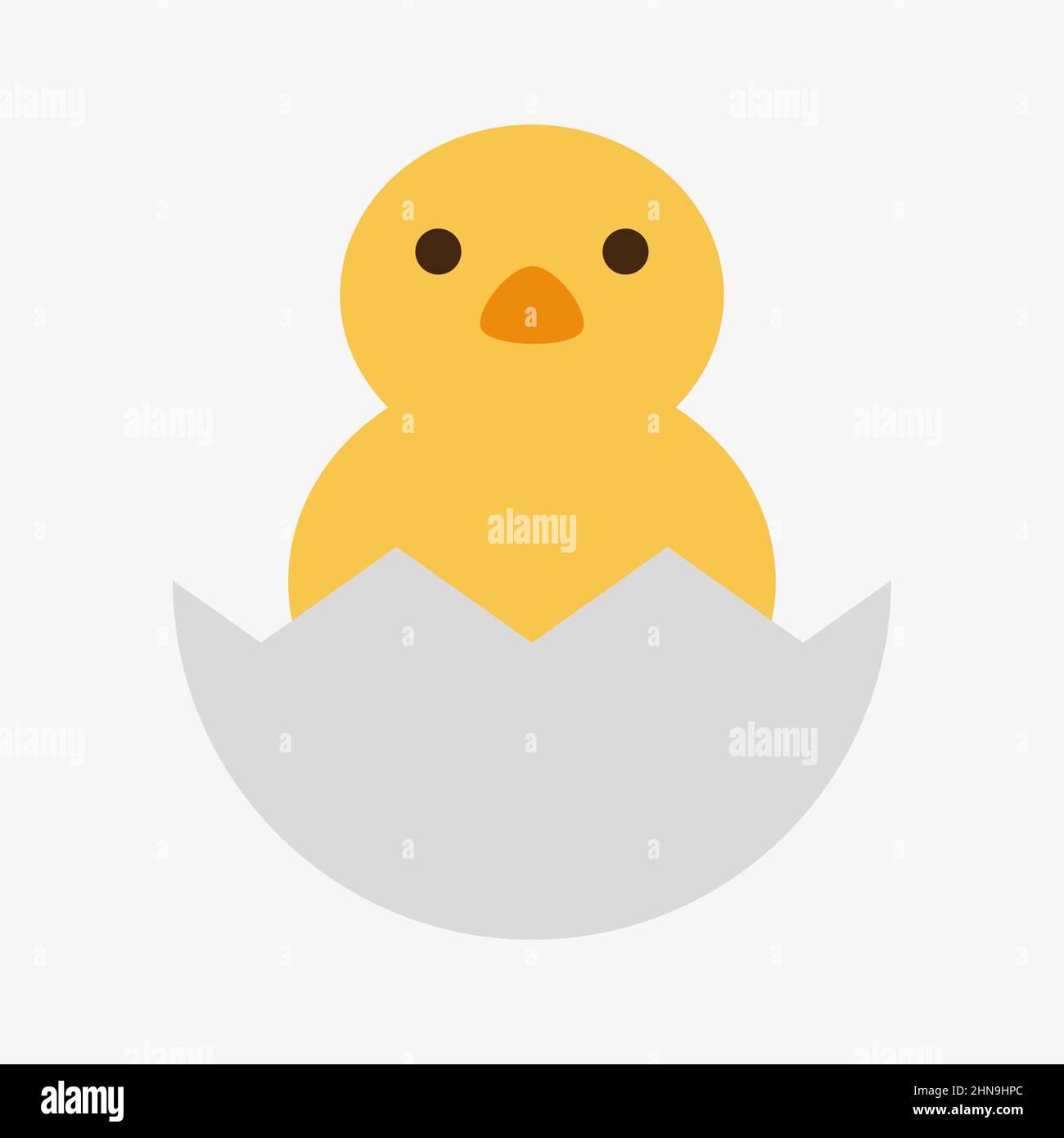Chick in egg vector illustration. Easter symbol Stock Vector Image ...