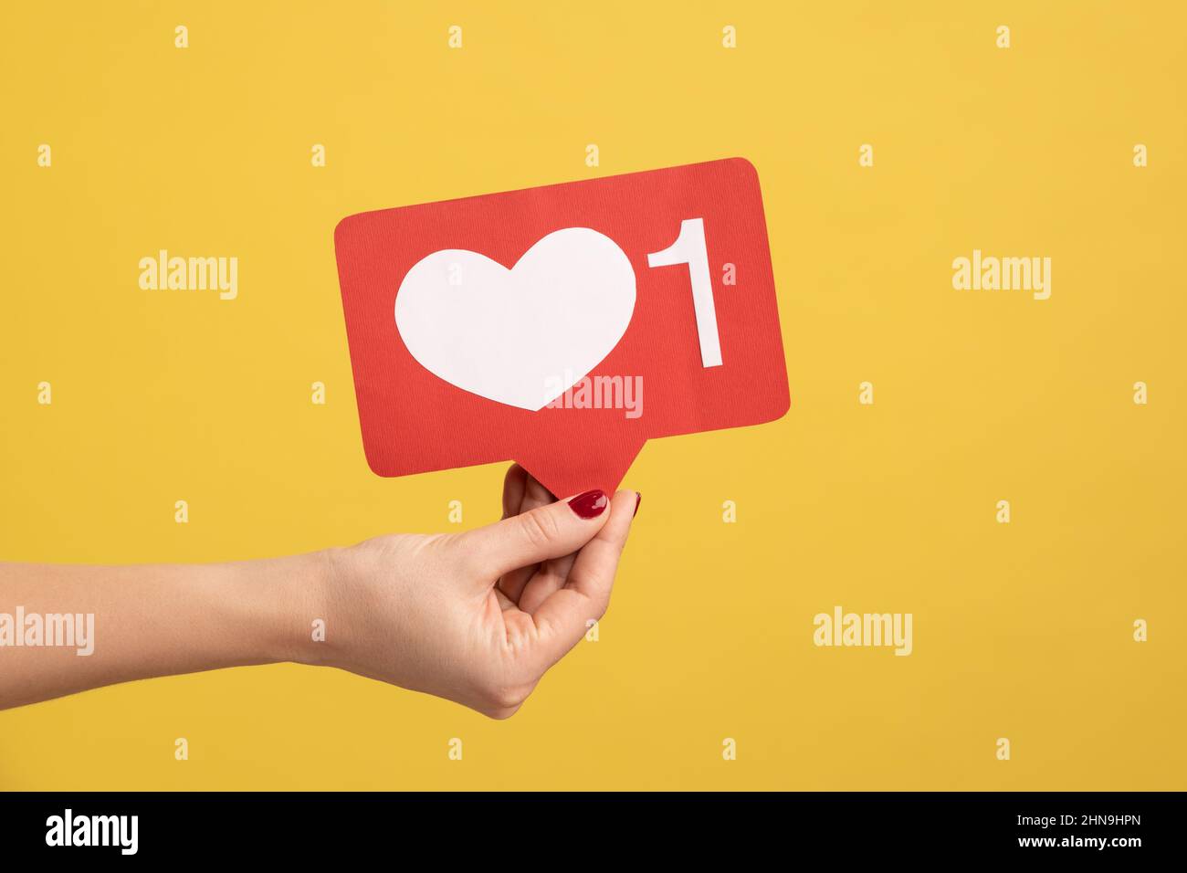 Yellow like icon on hi-res stock photography and images - Alamy