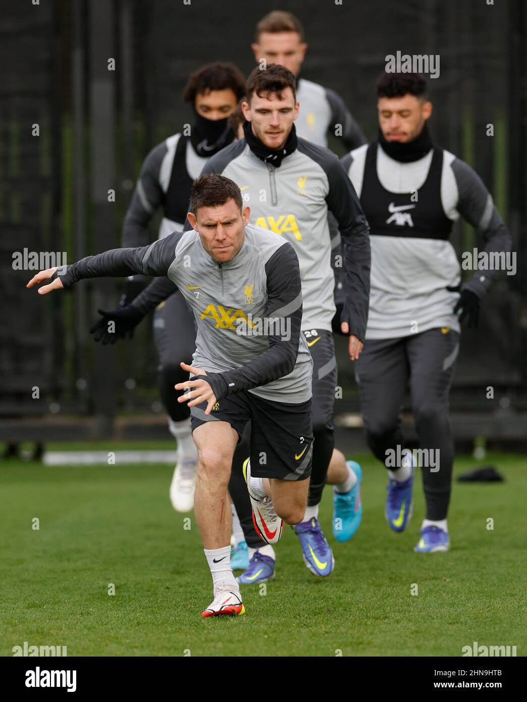 James milner liverpool 2022 training hi-res stock photography and ...