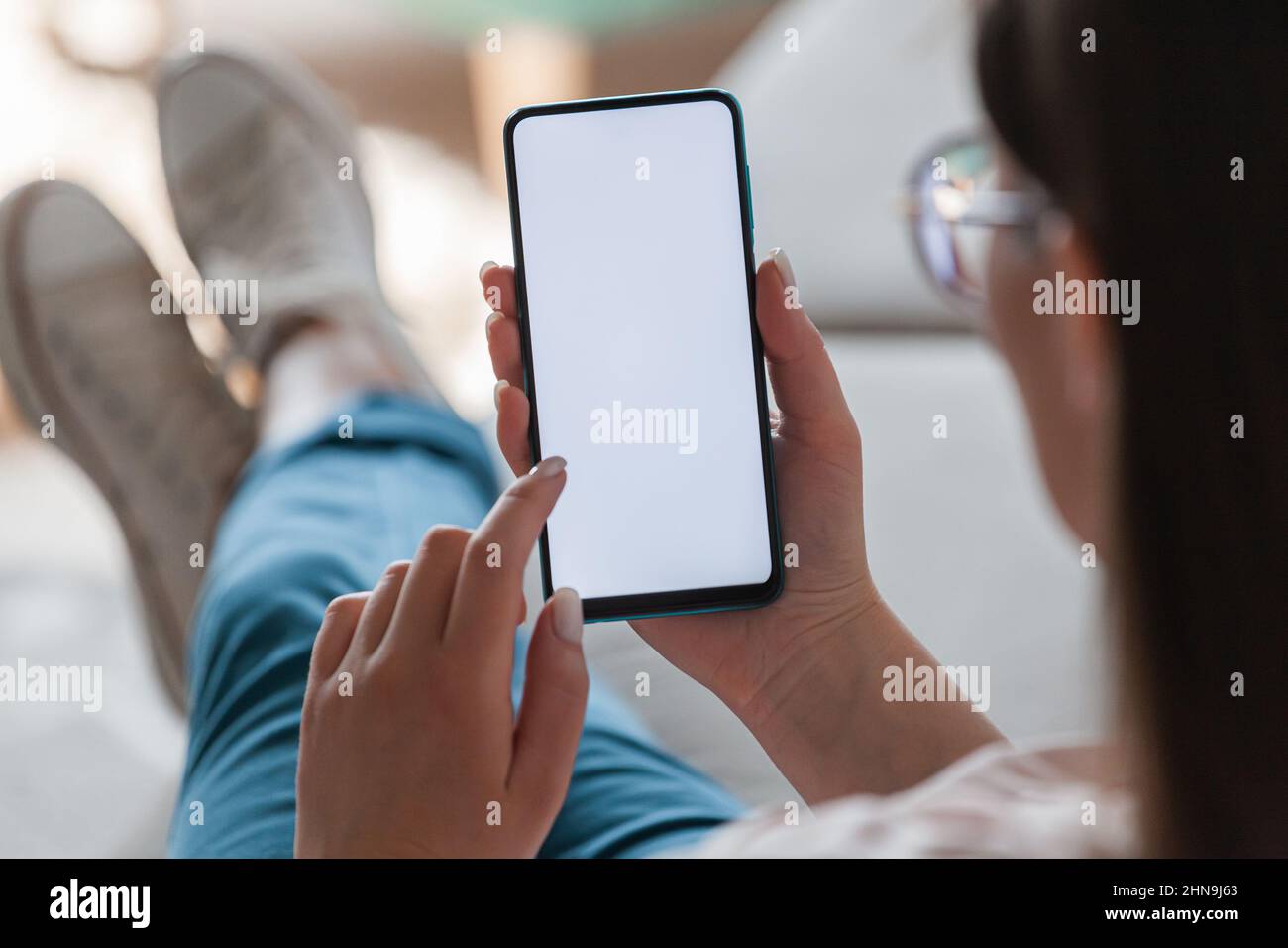 Hold the phone in your hand hi-res stock photography and images - Alamy