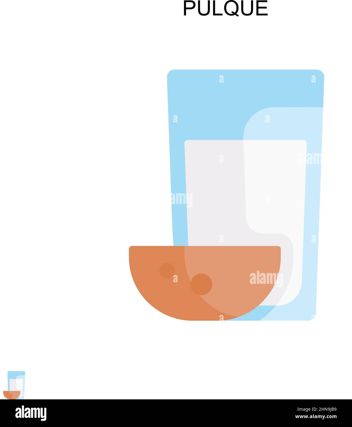 Pulque Simple vector icon. Illustration symbol design template for web ...