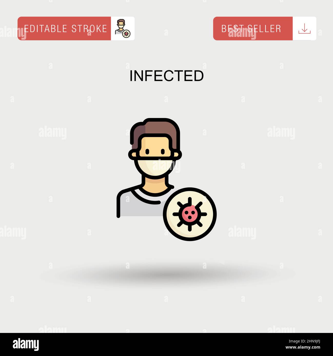 Infected patient Stock Vector Images - Alamy