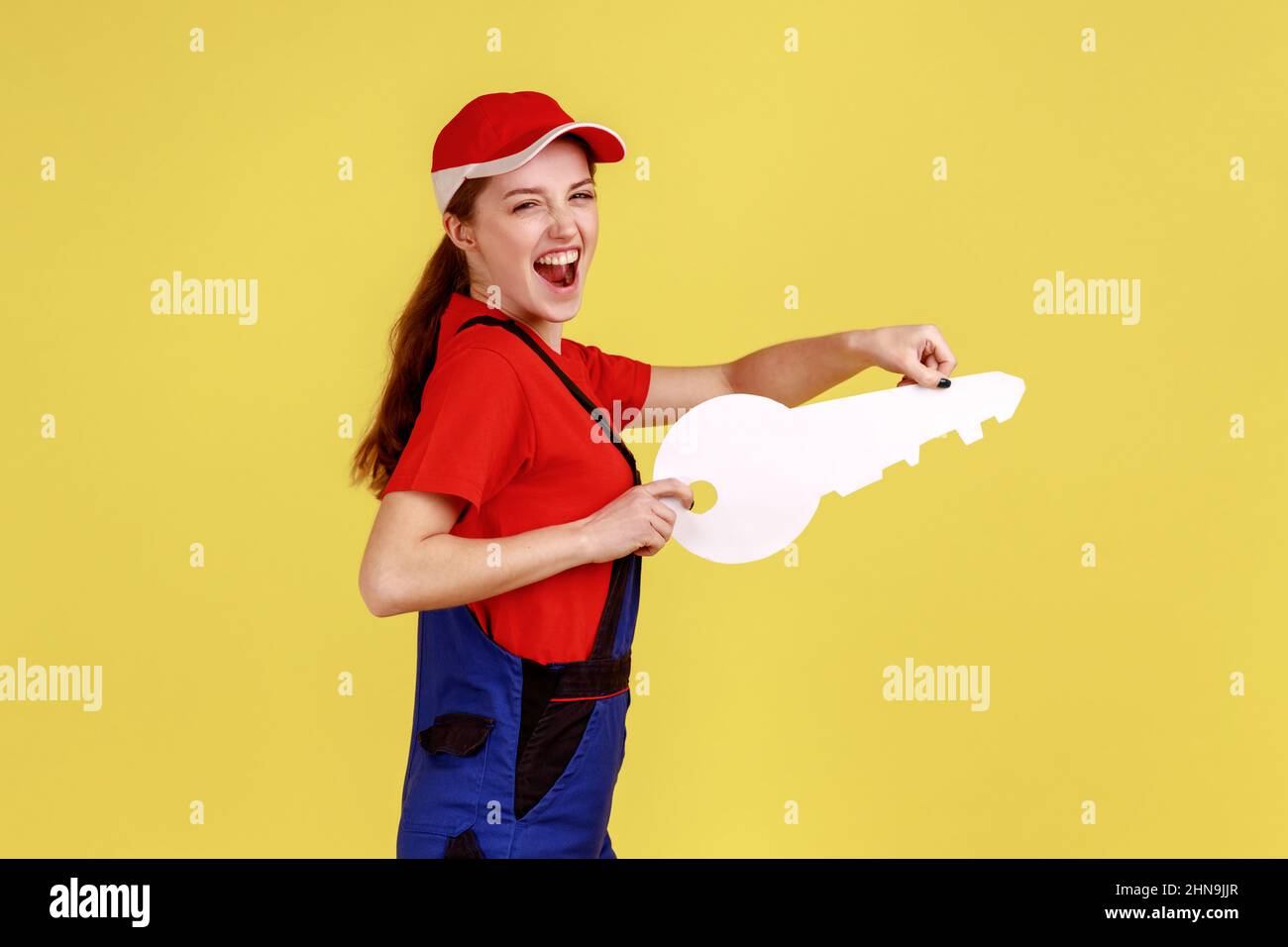 Big red key hi-res stock photography and images - Alamy