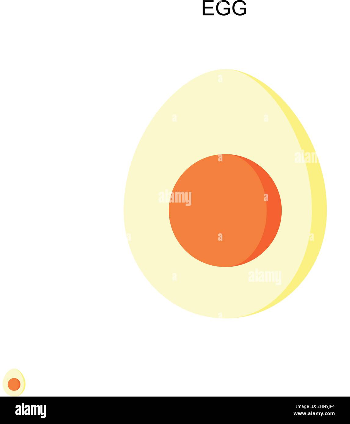 Egg Simple vector icon. Illustration symbol design template for web ...