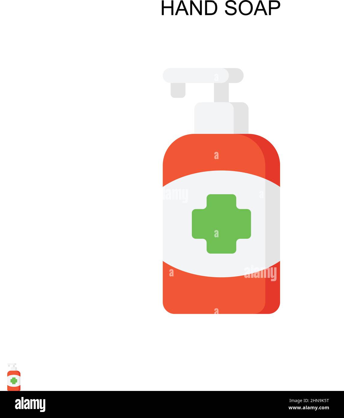 Hand soap Simple vector icon. Illustration symbol design template for ...