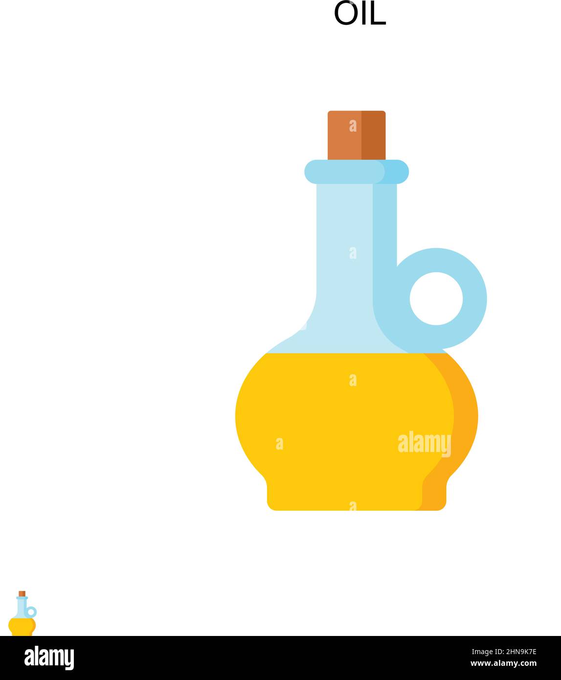 Oil Simple vector icon. Illustration symbol design template for web ...