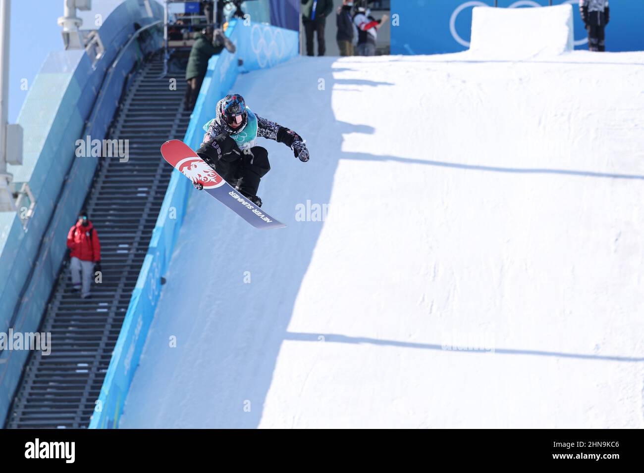 Beijing, China. 14th Feb, 2022. Chris Corning (USA) Snowboarding : Men ...