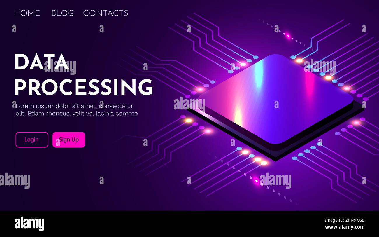 CPU or microprocessor background. Electronic industry or artificial ...