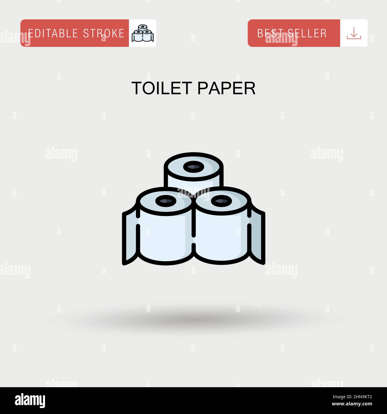 Toilet paper Simple vector icon Stock Vector Image & Art - Alamy