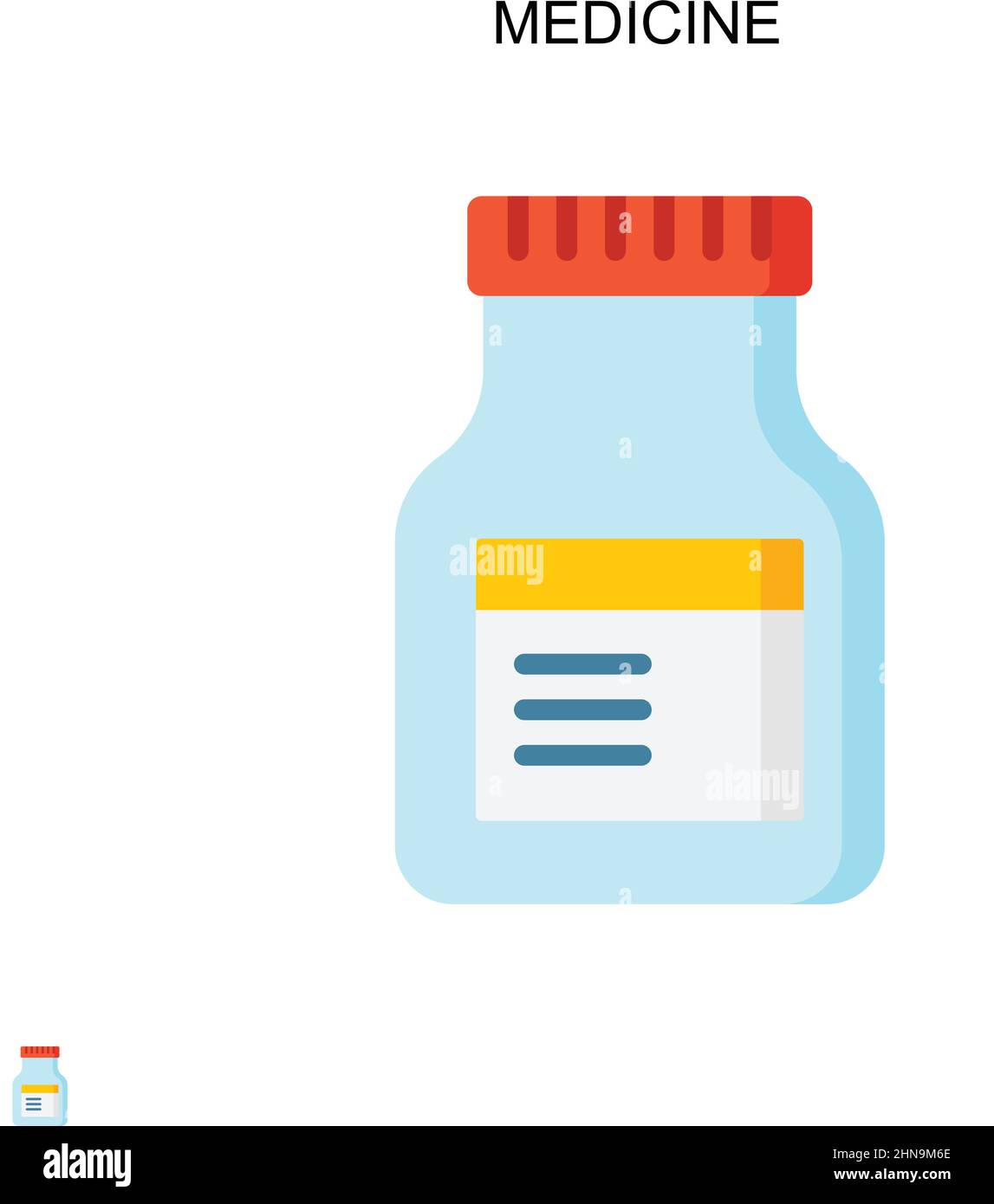 Medicine Simple vector icon. Illustration symbol design template for ...