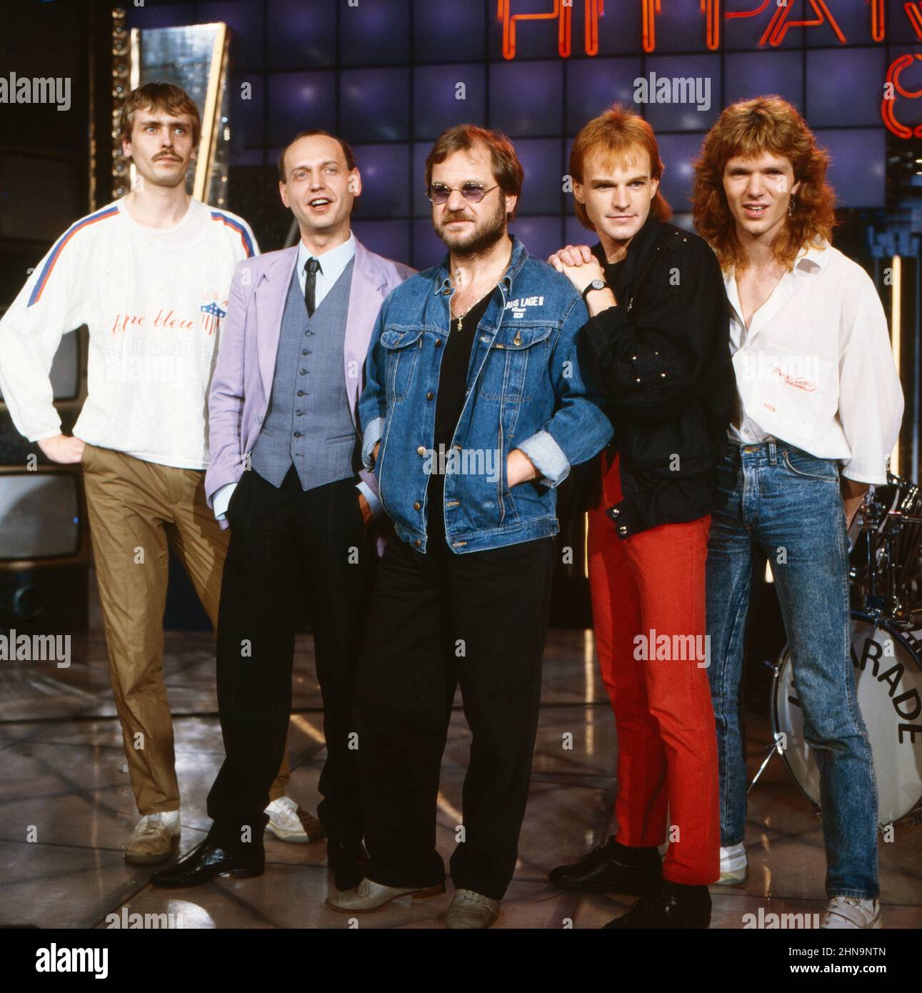 Hitparade, ZDF Musiksendung, Klaus Lage Band, 1984. Hitparade, ZDF ...