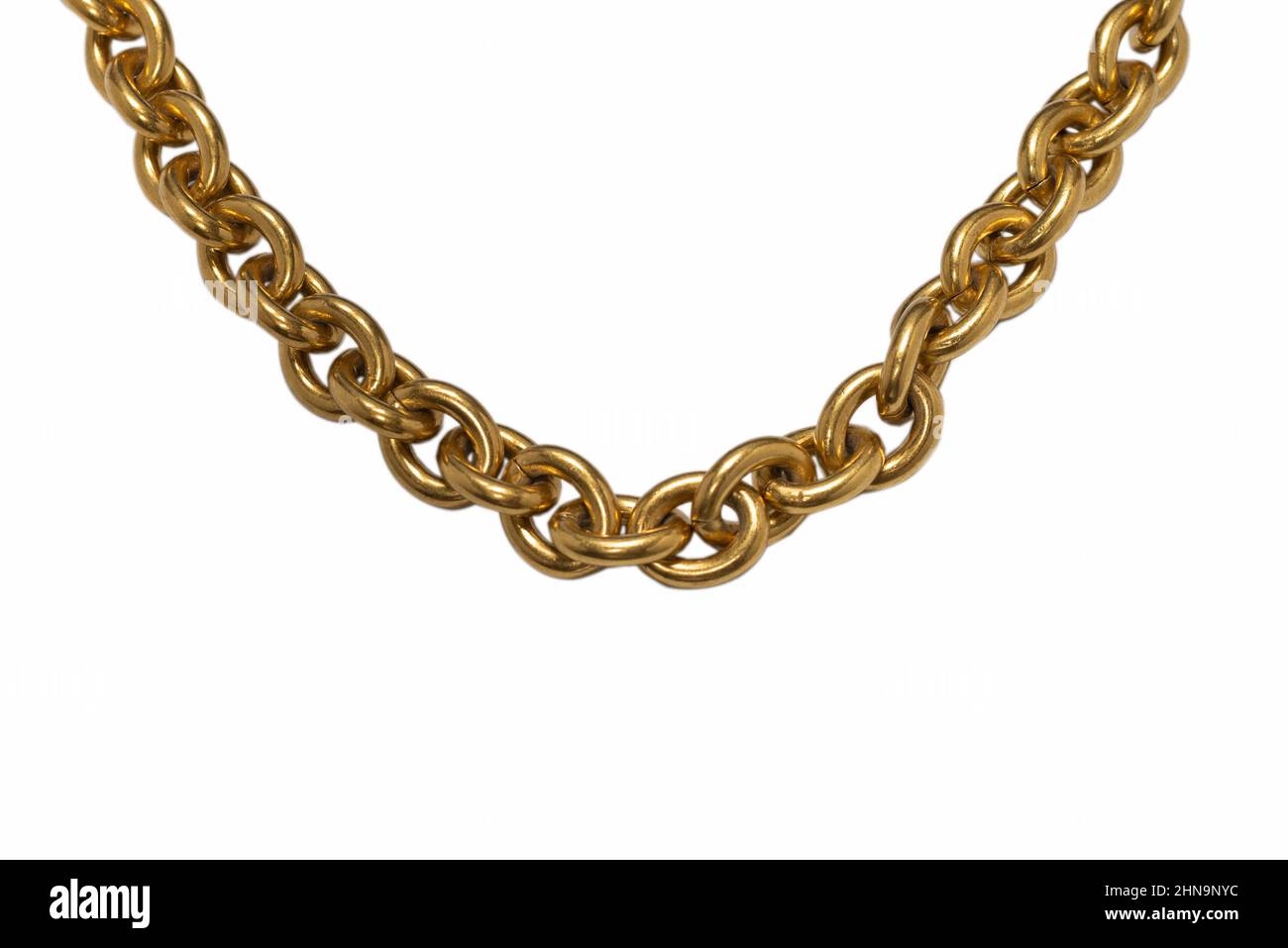 Gold chain isolated hi-res stock photography and images - Alamy