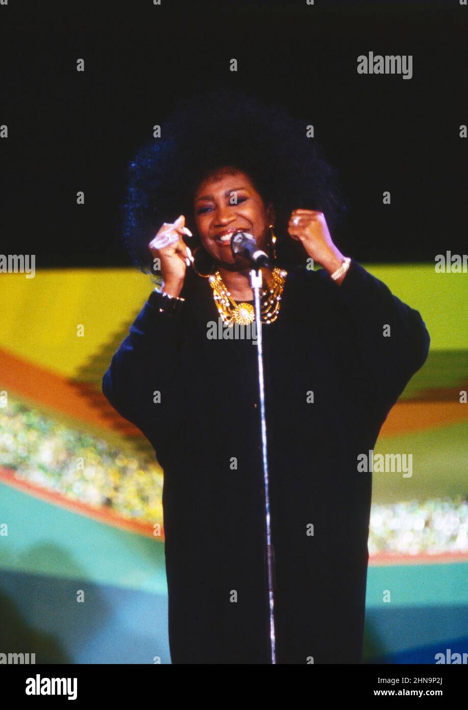 Patti LaBelle, amerikanische R&B und Soulsängerin, TV-Auftritt circa ...