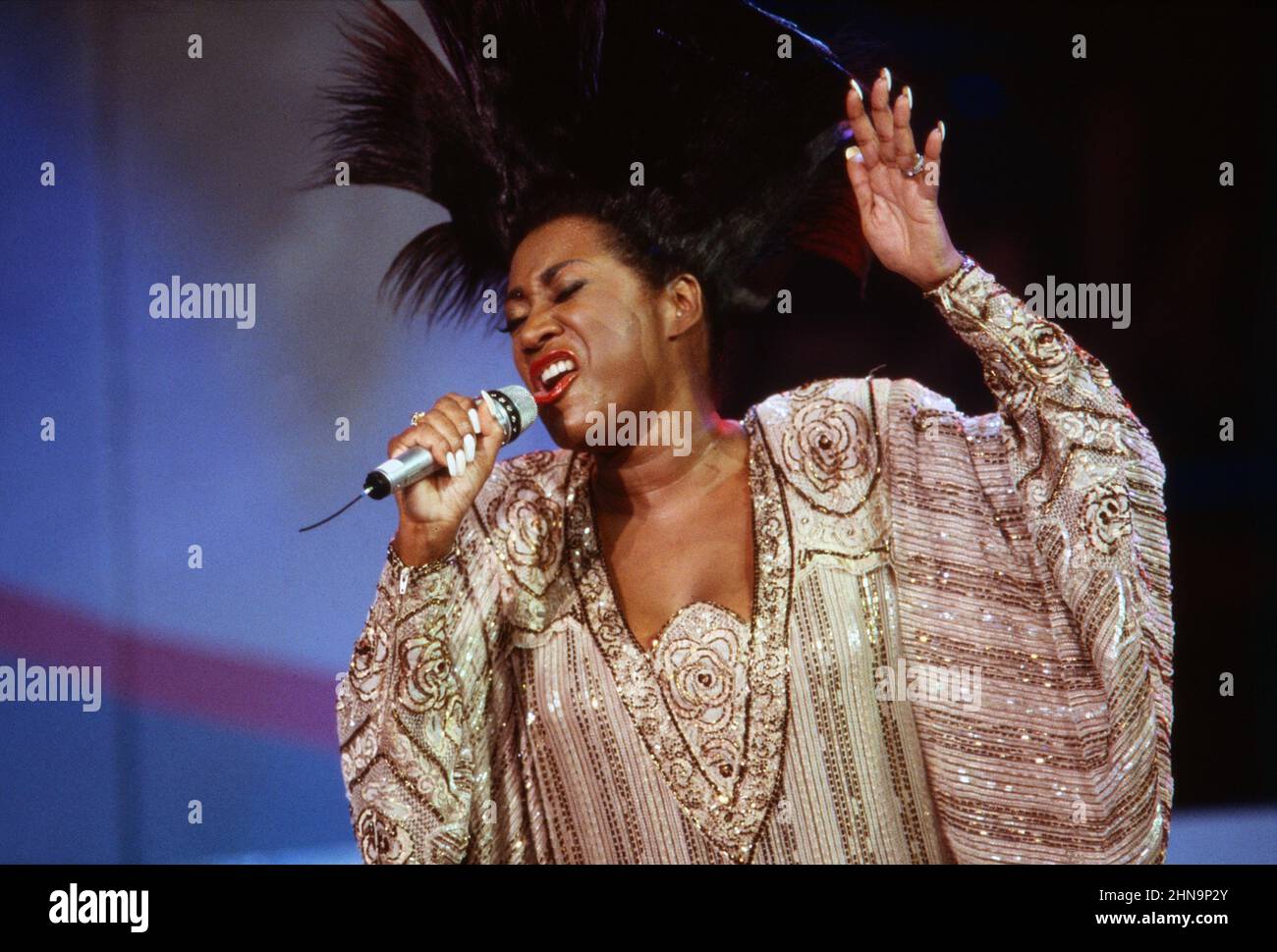 Patti LaBelle, amerikanische R&B und Soulsängerin, TV-Auftritt circa ...