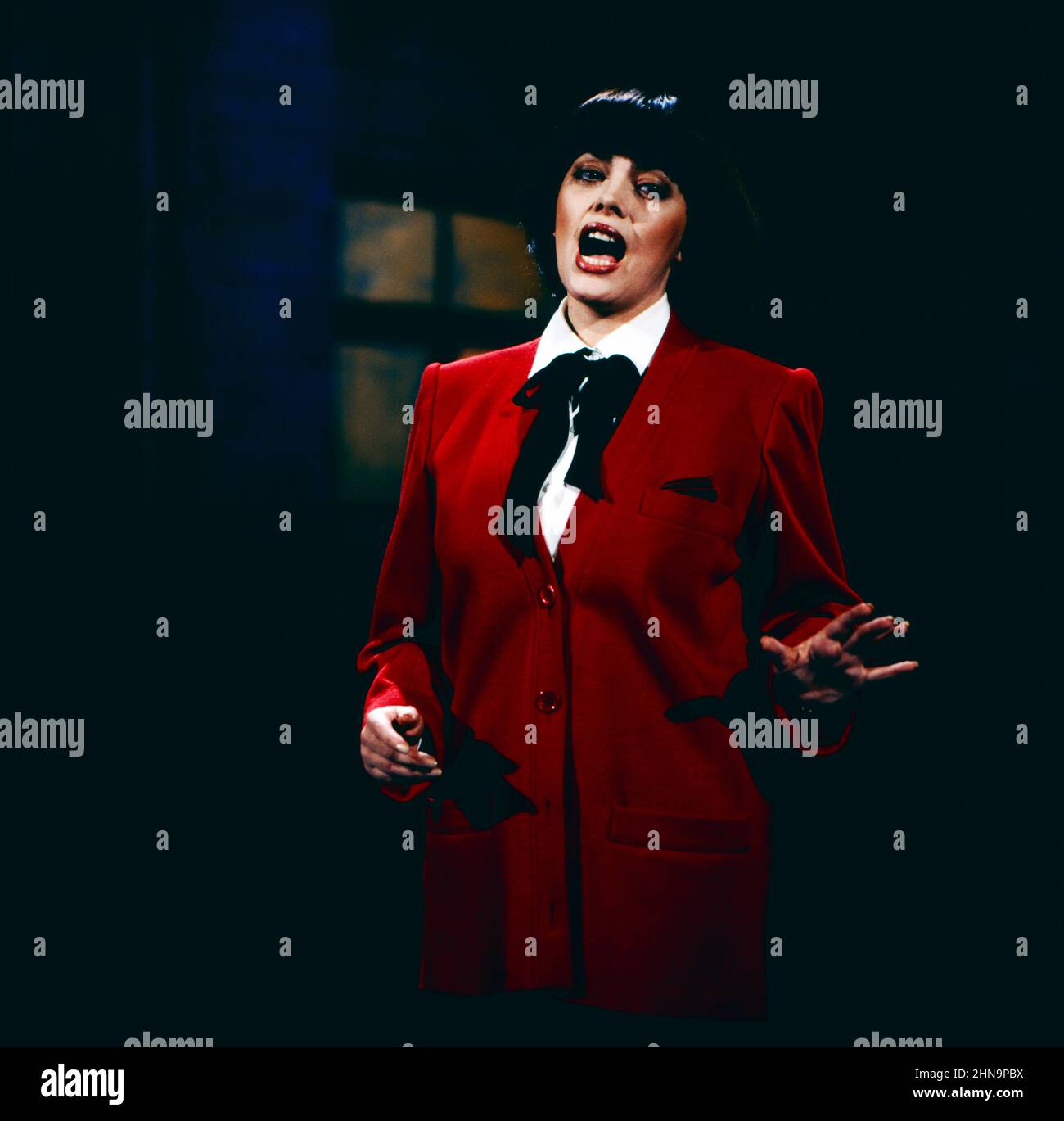 Mireille Mathieu, berühmte französische Sängerin, Bild circa von 1986 ...