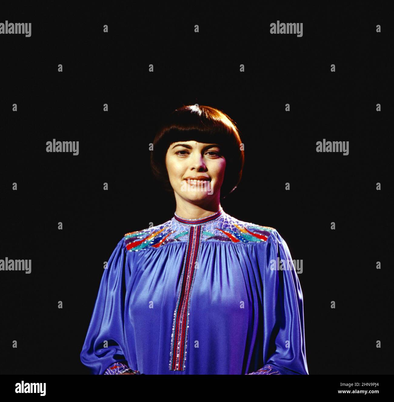 Hitparade, ZDF Musiksendung, Auftritt der französischen Sängerin ...