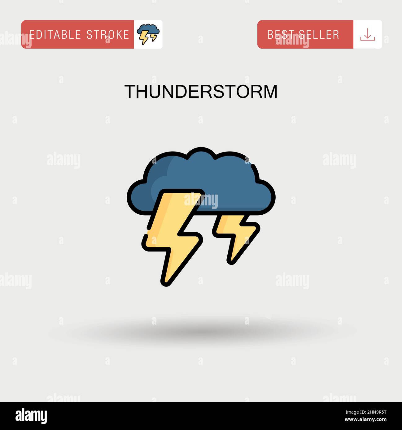 Beautiful rainstorm Stock Vector Images - Alamy