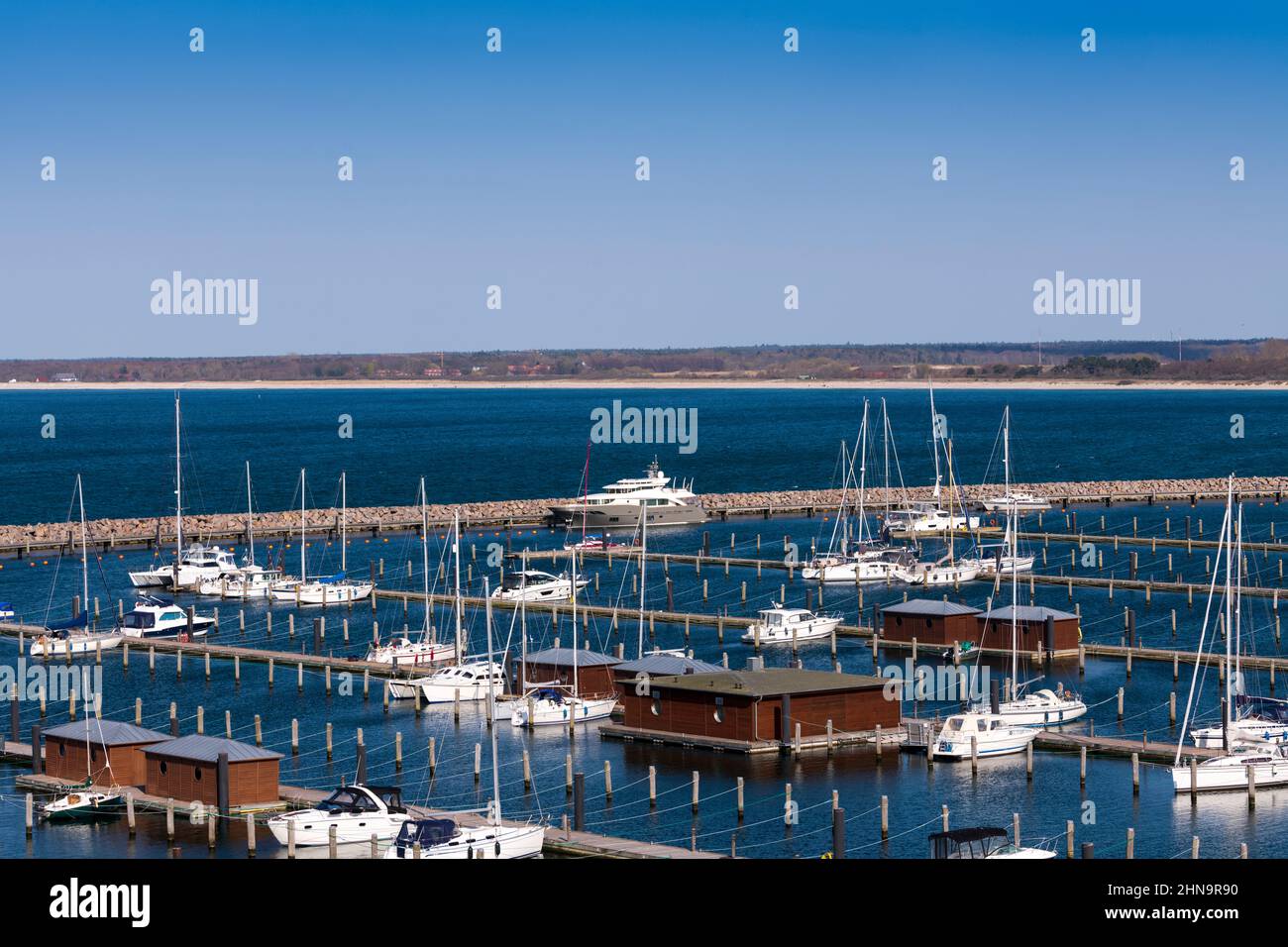 A small marina in Germany Stock Photo - Alamy