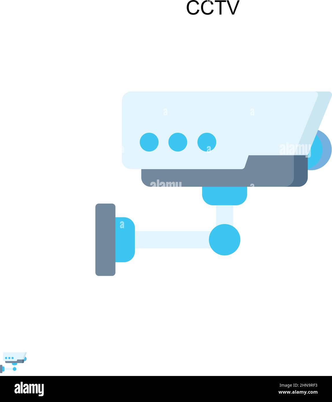 Cctv Simple vector icon. Illustration symbol design template for web ...